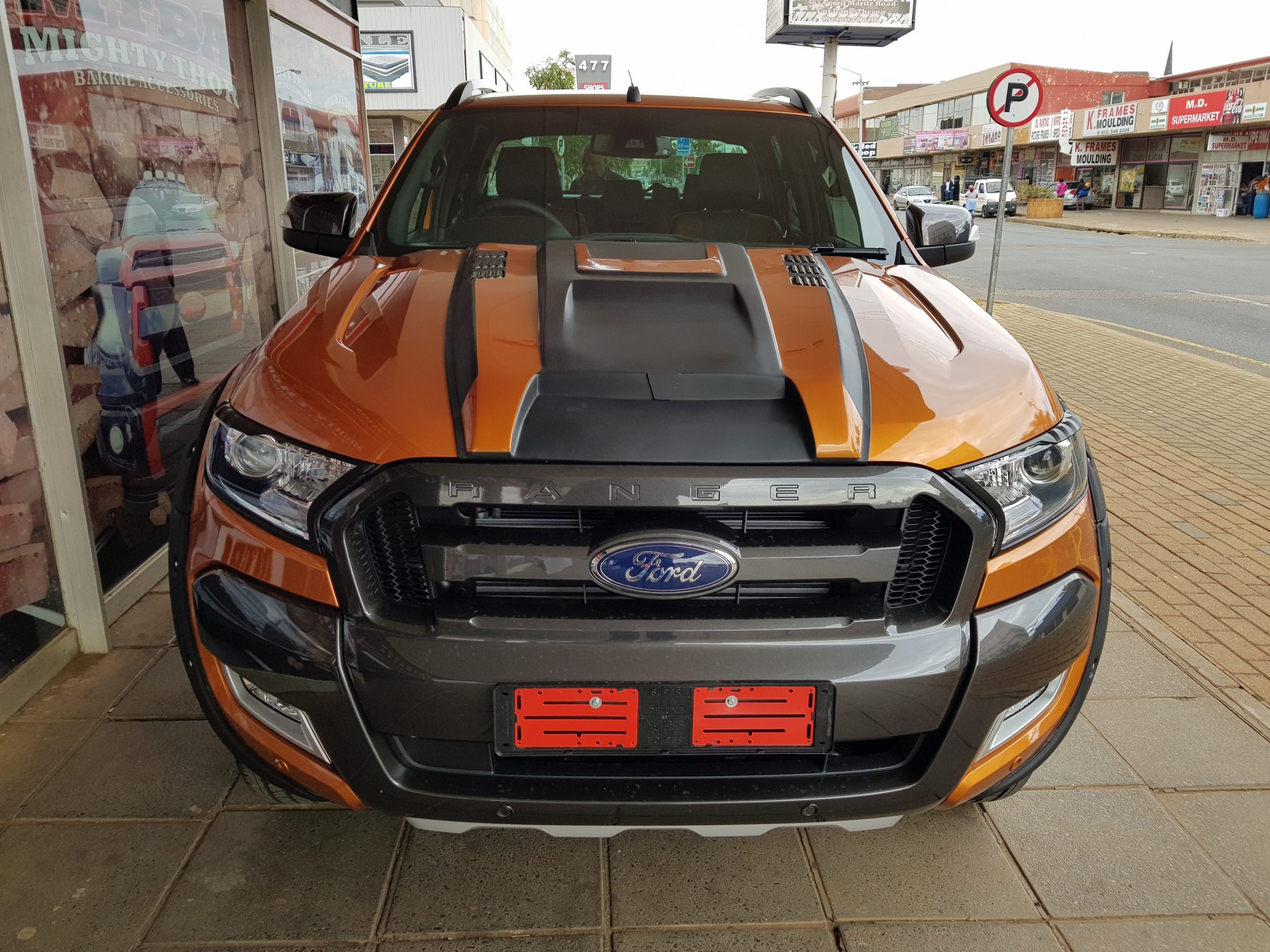 Bonnet scoop V4 3D suitable for Ford Everest / Ford Ranger T7 (painted ...